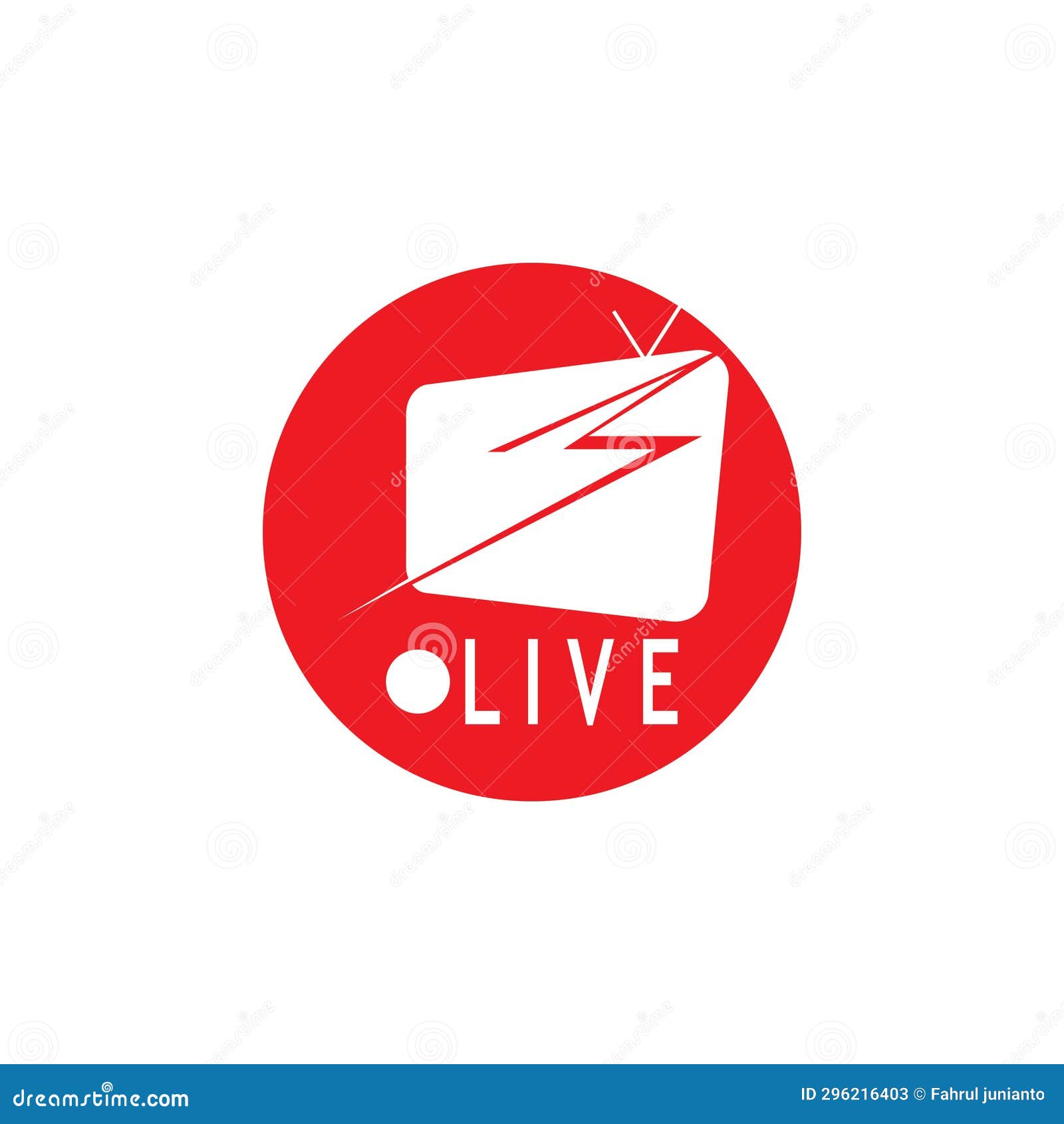 Live TV Streaming Logo Vector Template Illustration Stock Vector ...