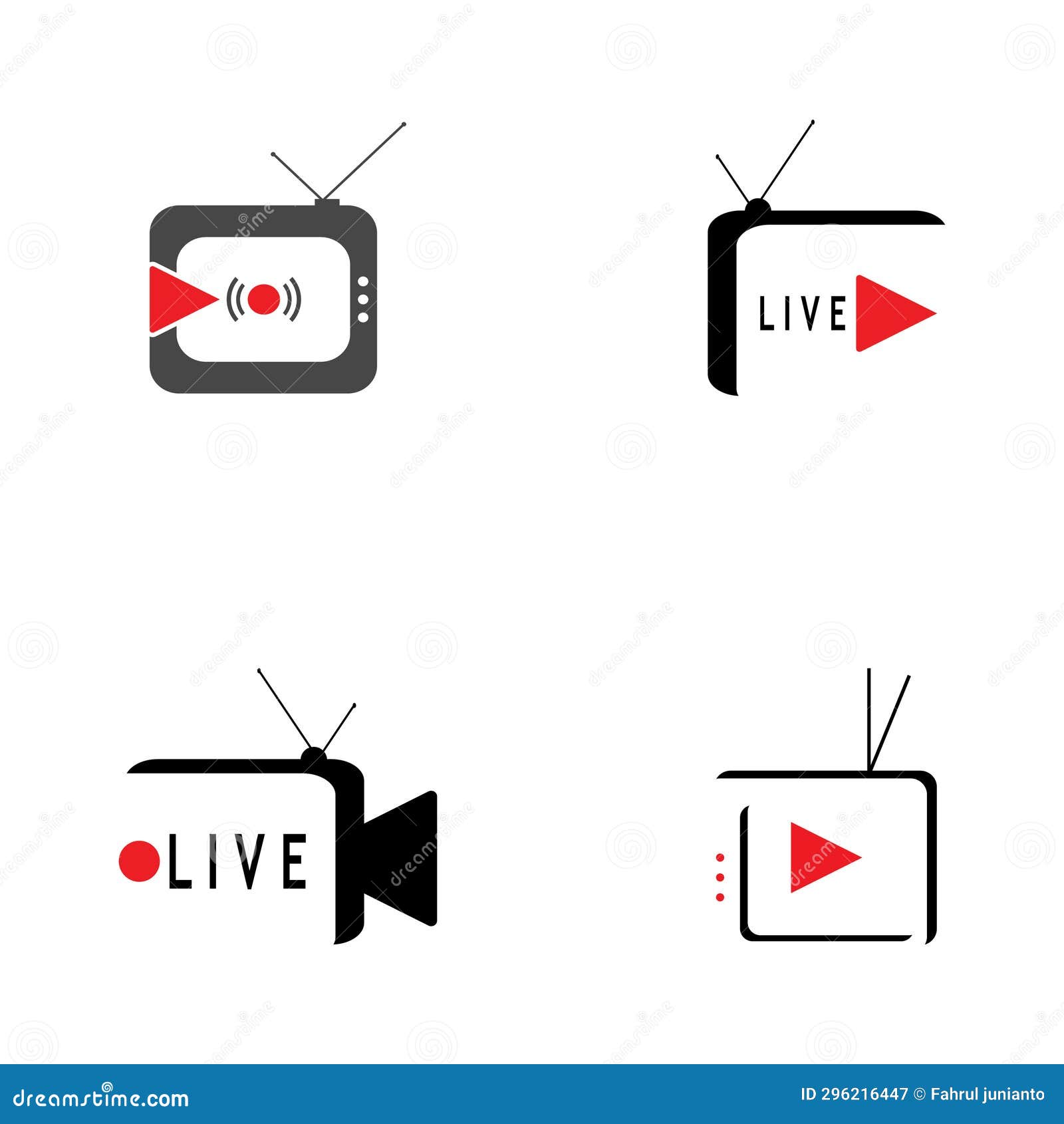 Live TV Streaming Logo Vector Template Illustration Stock Vector ...