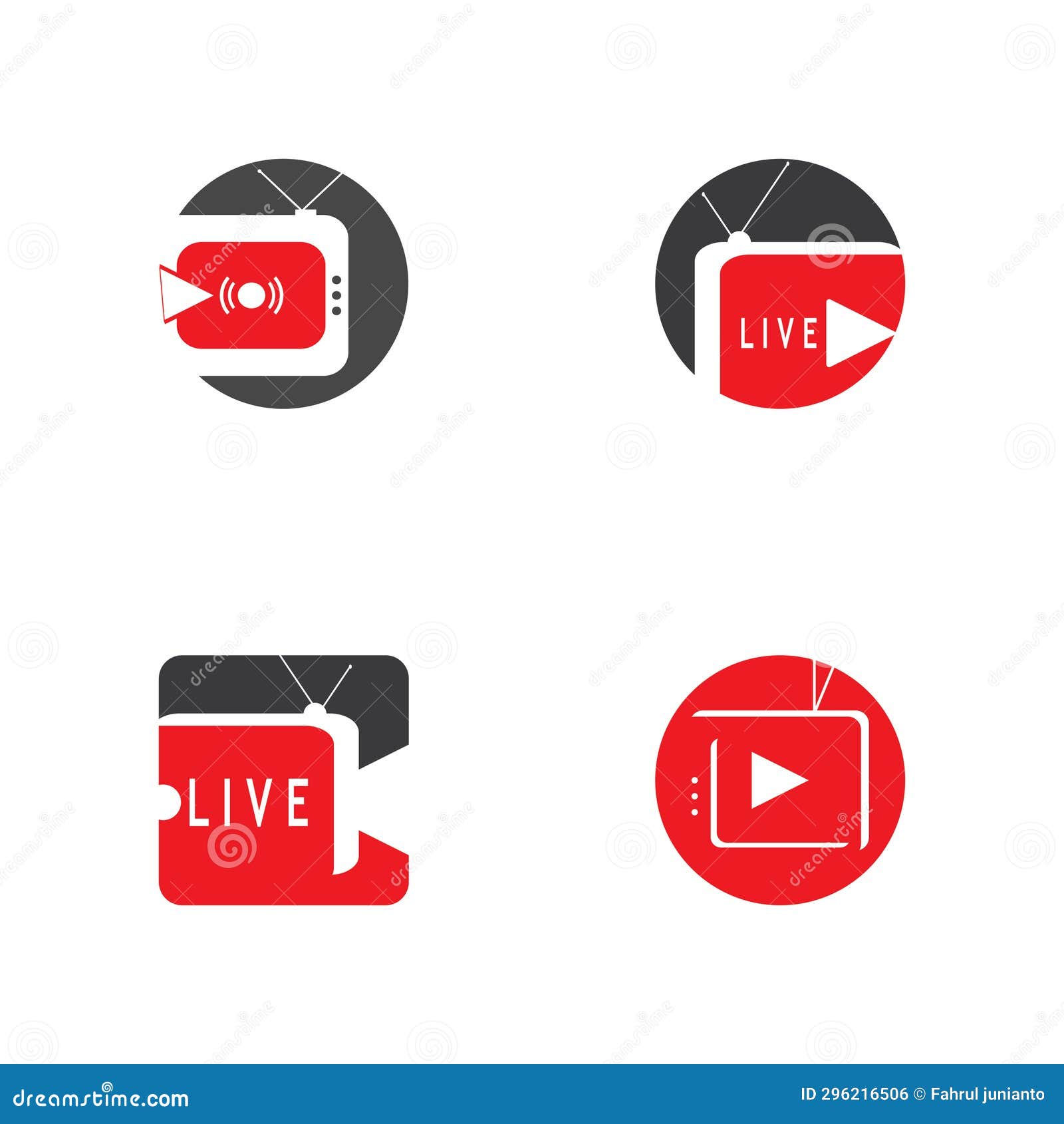 Live TV Streaming Logo Vector Template Illustration Stock Vector ...