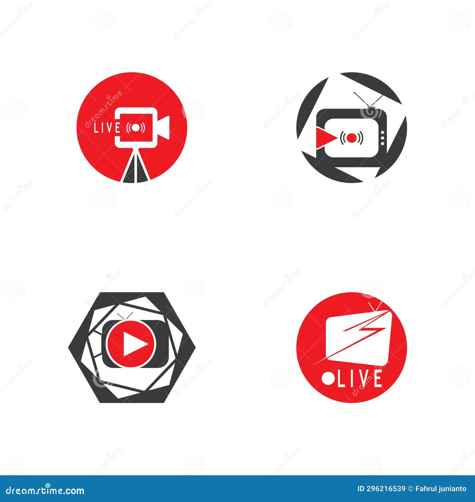 Live TV Streaming Logo Vector Template Illustration Stock Vector ...