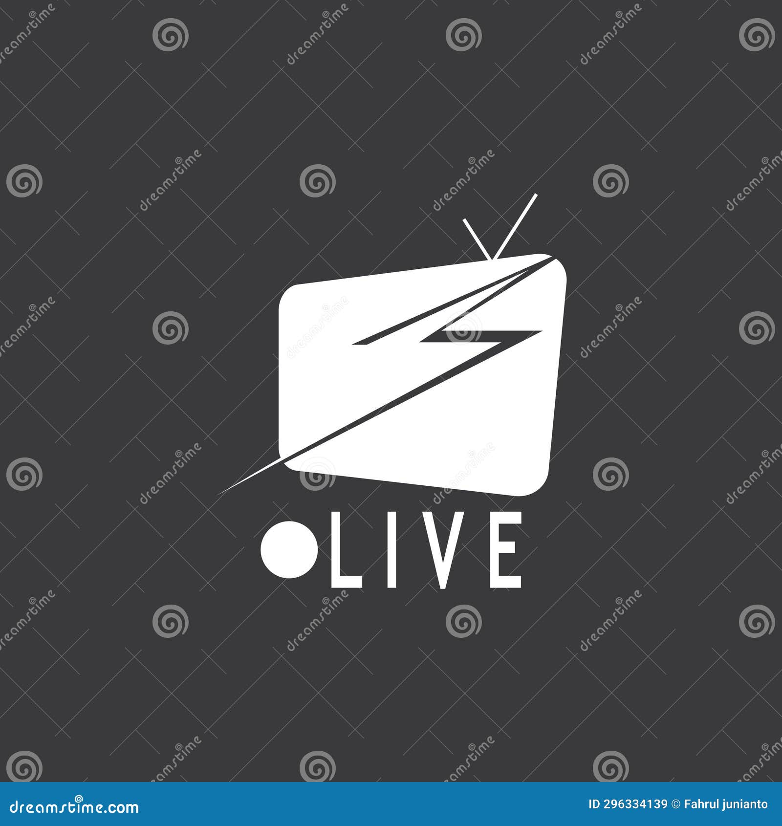 Live TV Streaming Logo Vector Template Illustration Stock Vector ...