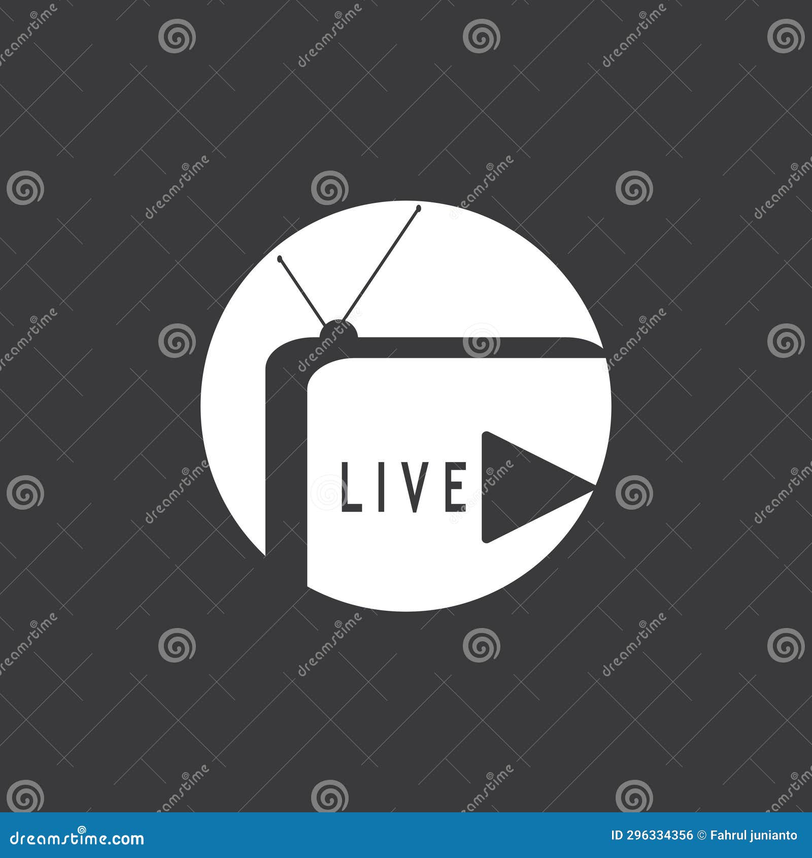 Live TV Streaming Logo Vector Template Illustration Stock Vector ...