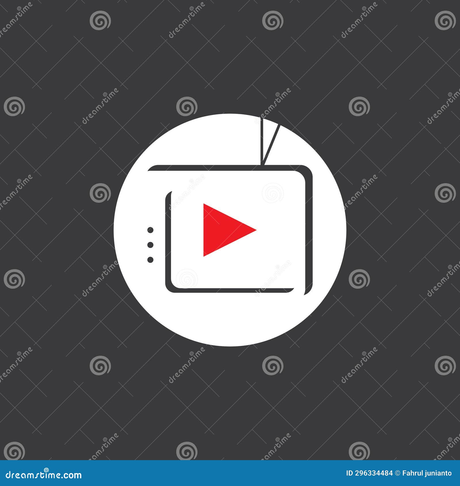 Live TV Streaming Logo Vector Template Illustration Stock Vector ...