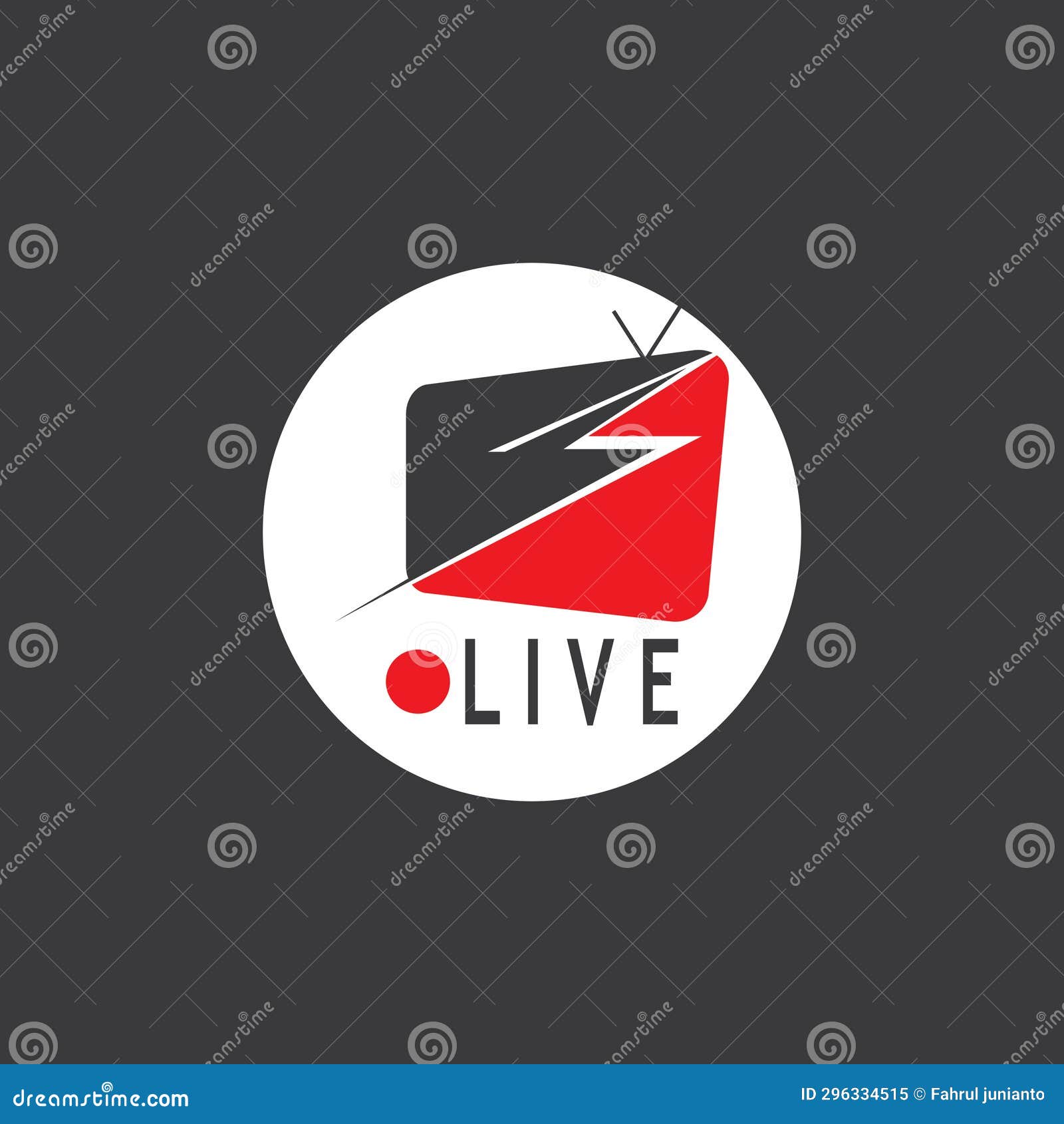 Live TV Streaming Logo Vector Template Illustration Stock Vector ...