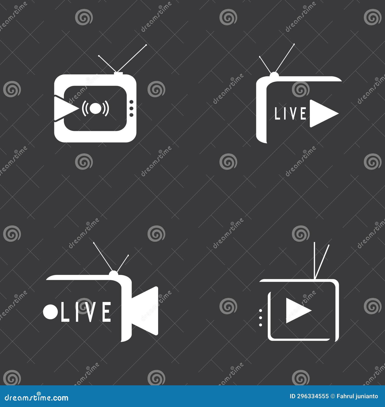 Live TV Streaming Logo Vector Template Illustration Stock Vector ...