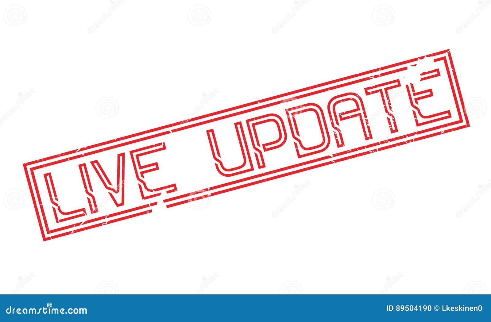 Live Update-Stempel vektor abbildung. Illustration von kopftext - 89504190