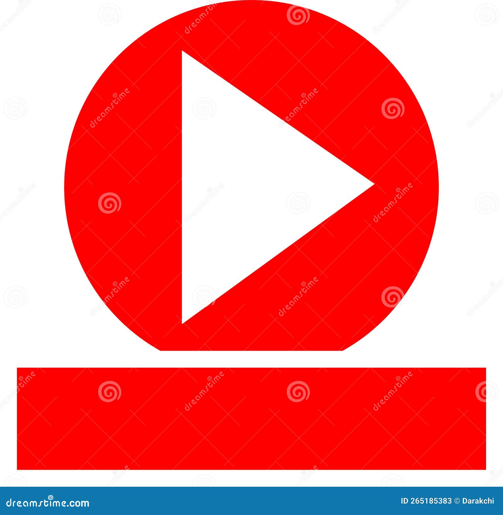 Live Video Streaming, Play Button Shape Stock Vector - Illustration of ...