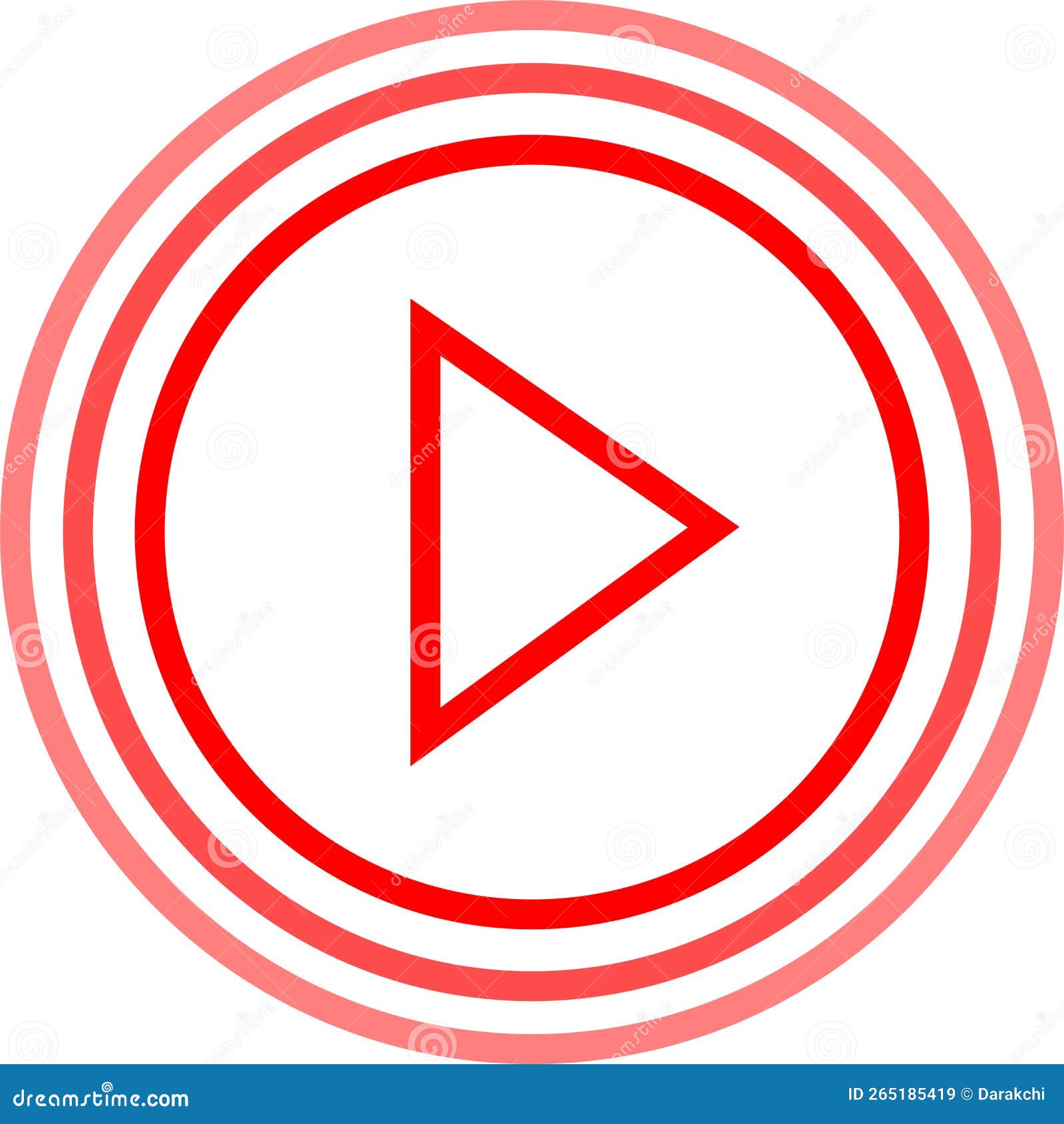 Live Video Streaming, Play Button Shape Stock Vector - Illustration of ...
