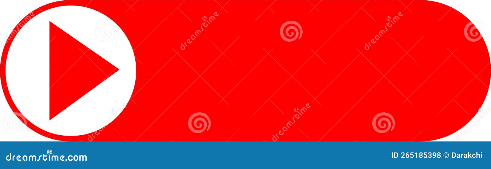 Live Video Streaming Template, Play Button Shape Stock Vector ...