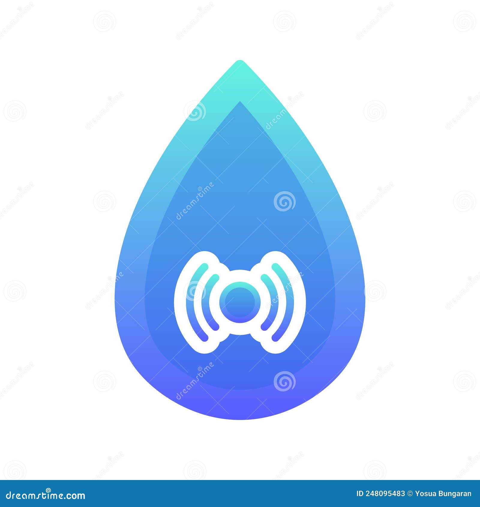Live Water Logo Gradient Design Template Icon Stock Vector ...