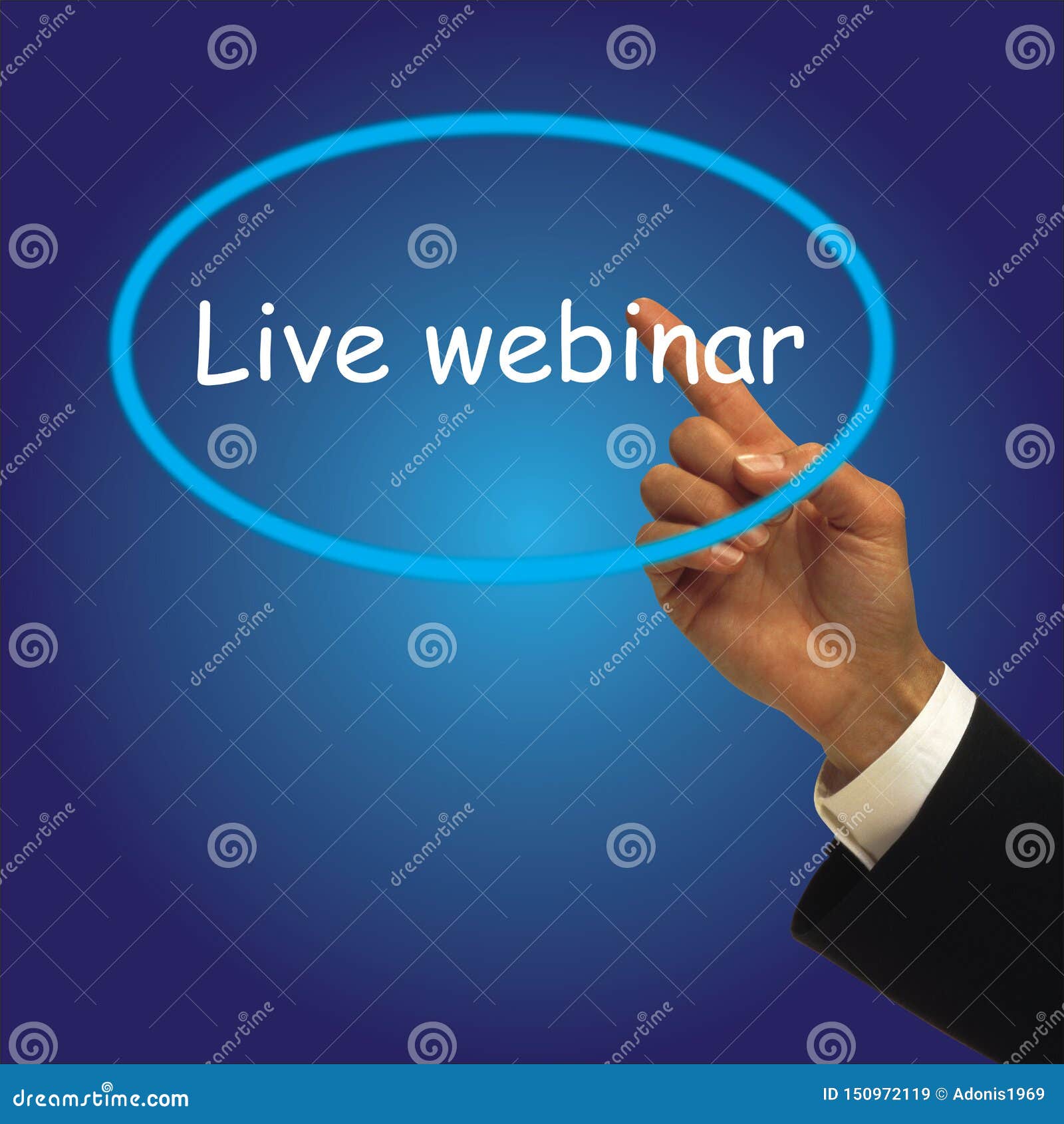 Live webinar stock illustration. Illustration of note - 150972119