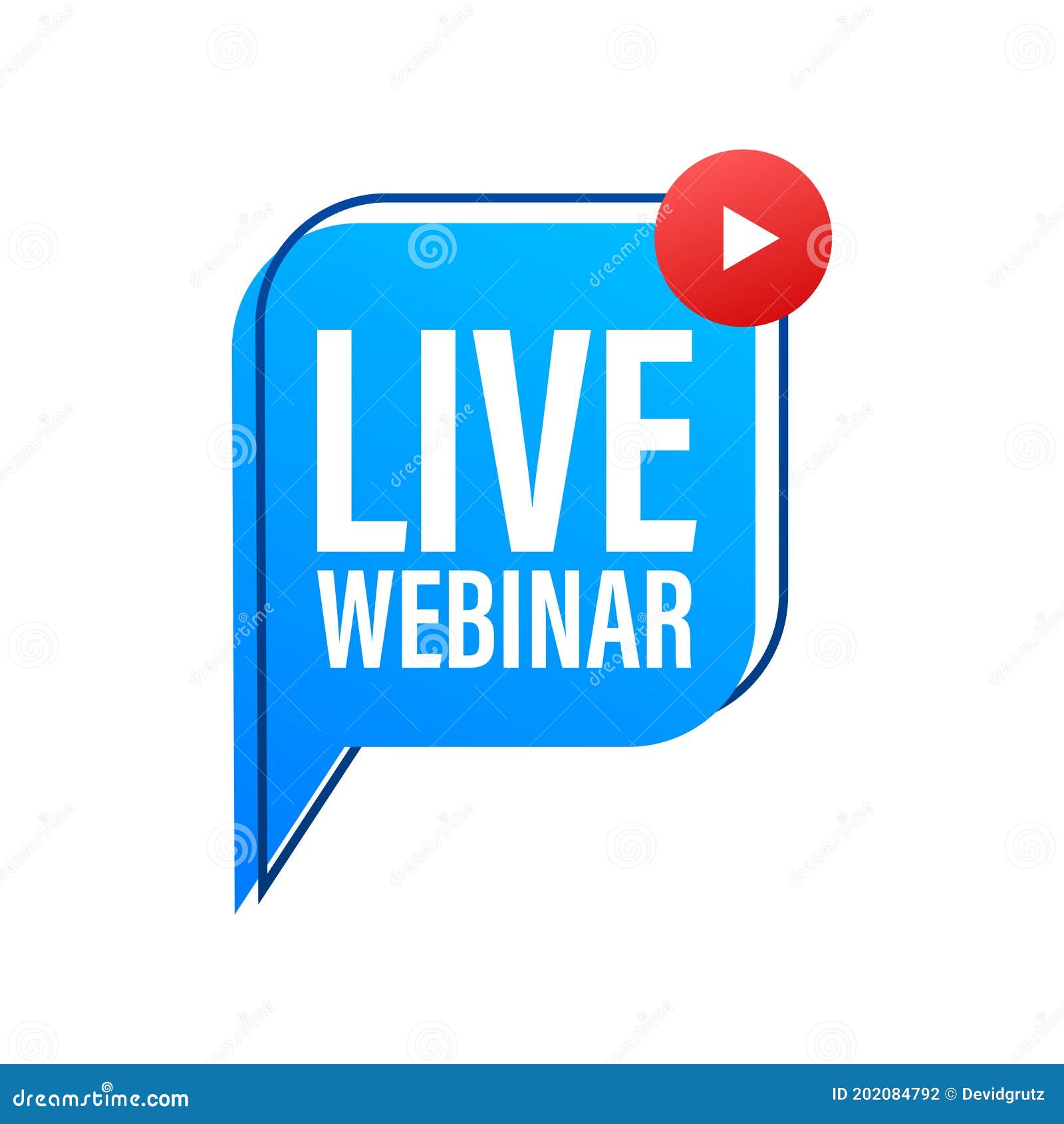 Live Webinar Button, Icon, Stamp, Logo. Vector Illustration Stock ...