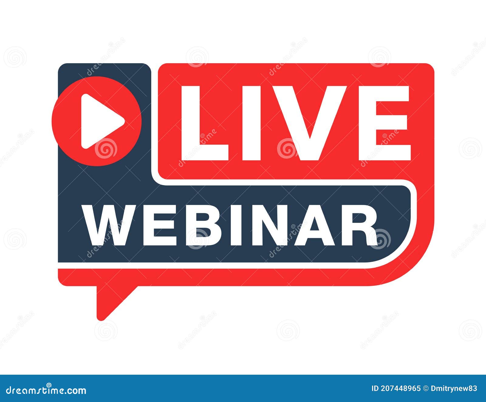 Live Webinar Flat Catchy Button Stock Vector - Illustration of learn ...