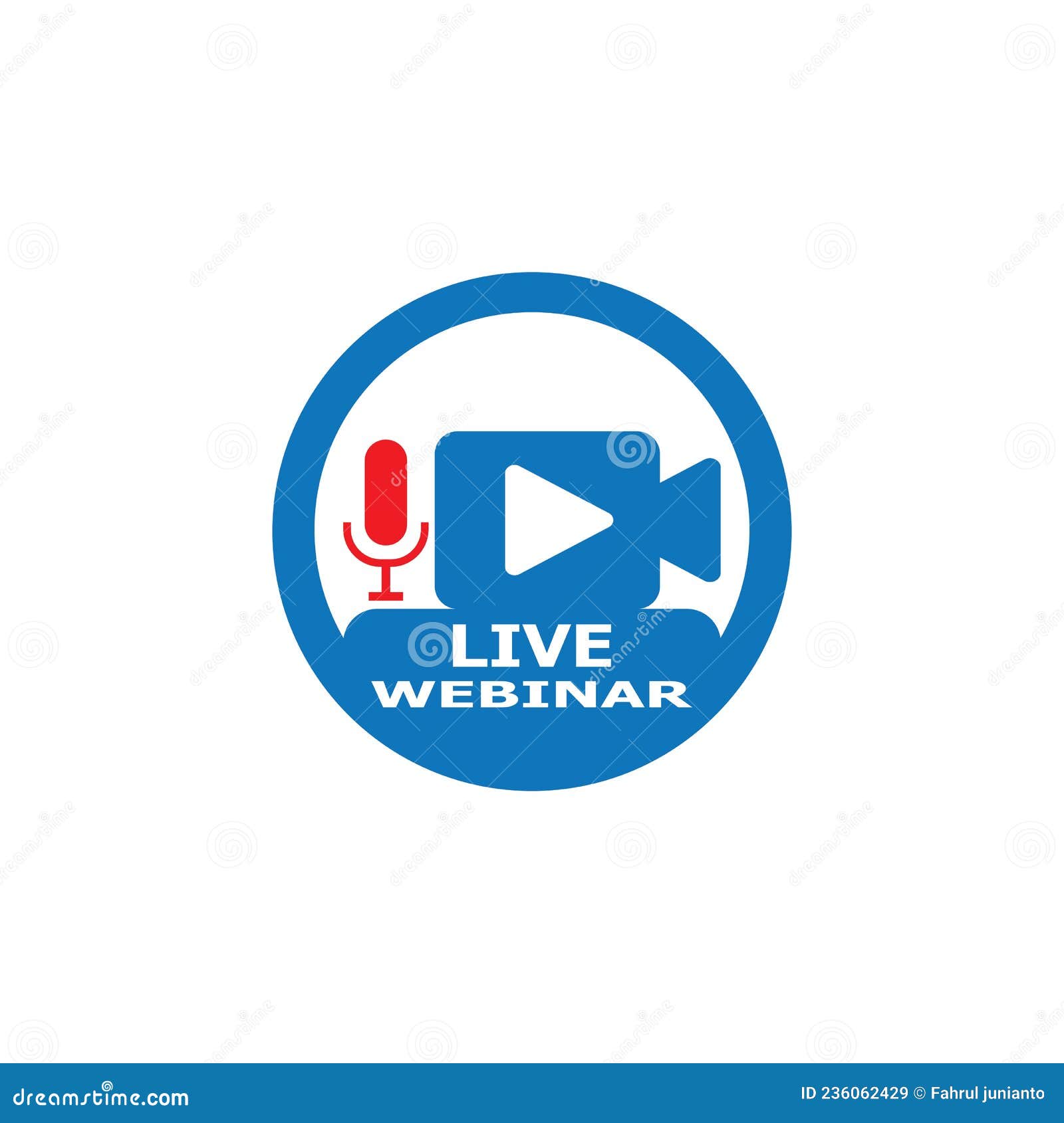 Live Webinar Icon and Symbol Template Stock Vector - Illustration of ...