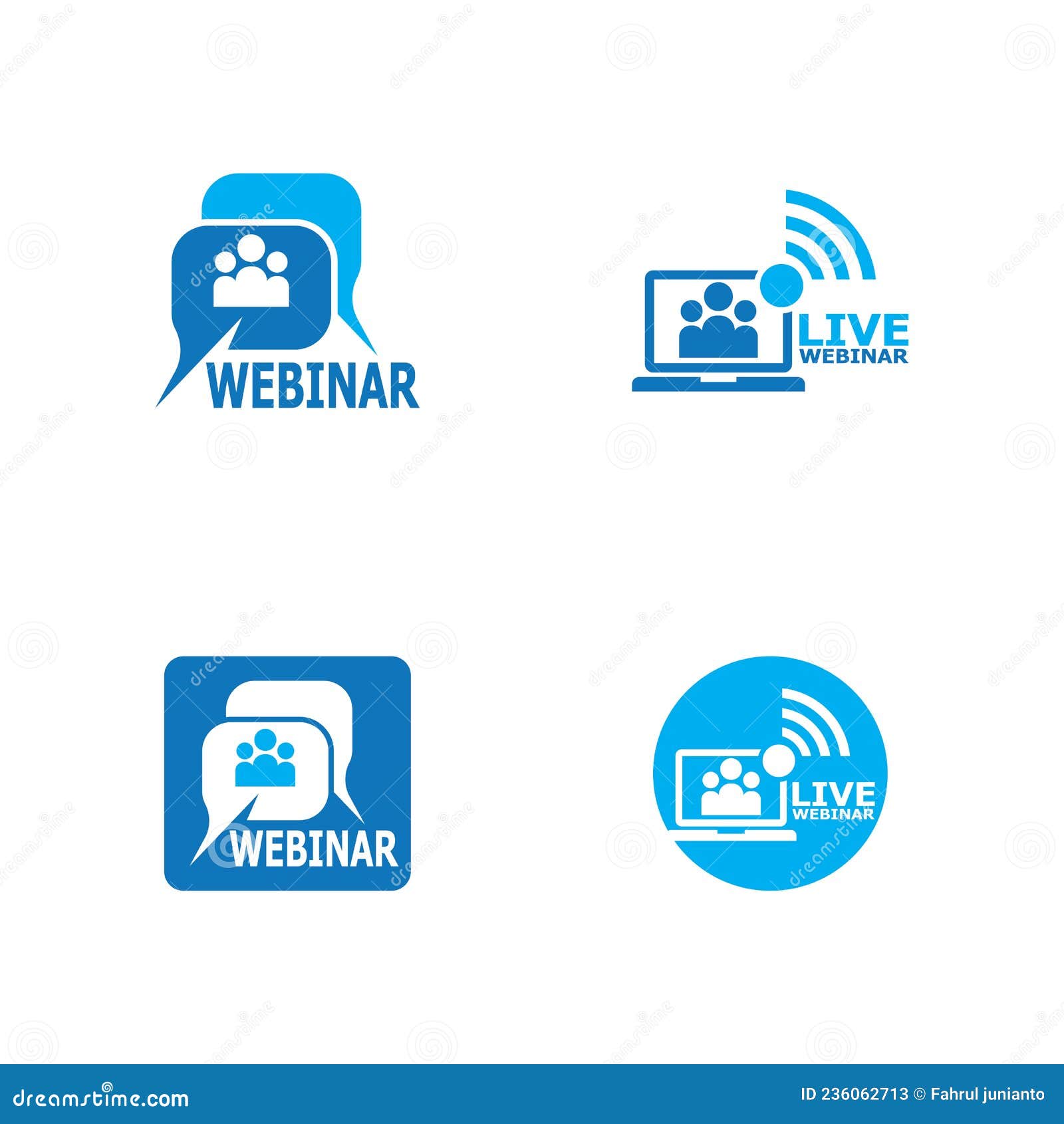 Live Webinar Icon and Symbol Template Stock Vector - Illustration of ...