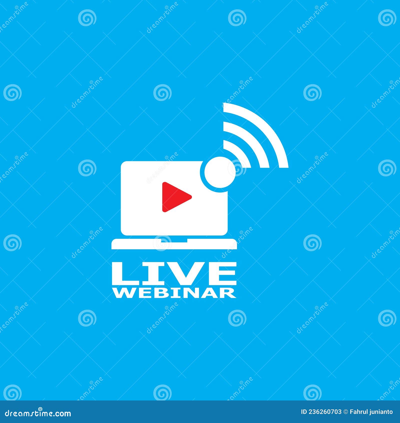 Live Webinar Icon and Symbol Template Stock Vector - Illustration of ...
