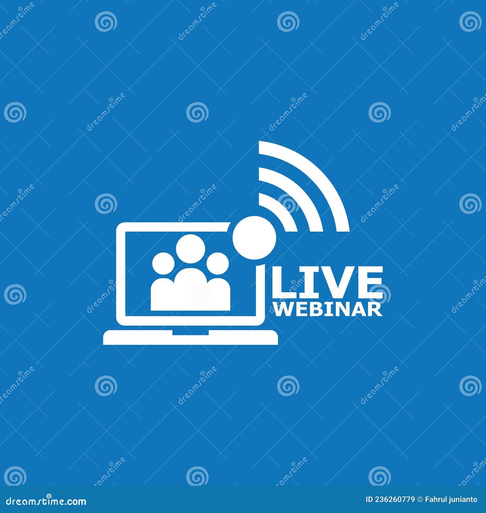 Live Webinar Icon and Symbol Template Stock Vector - Illustration of ...