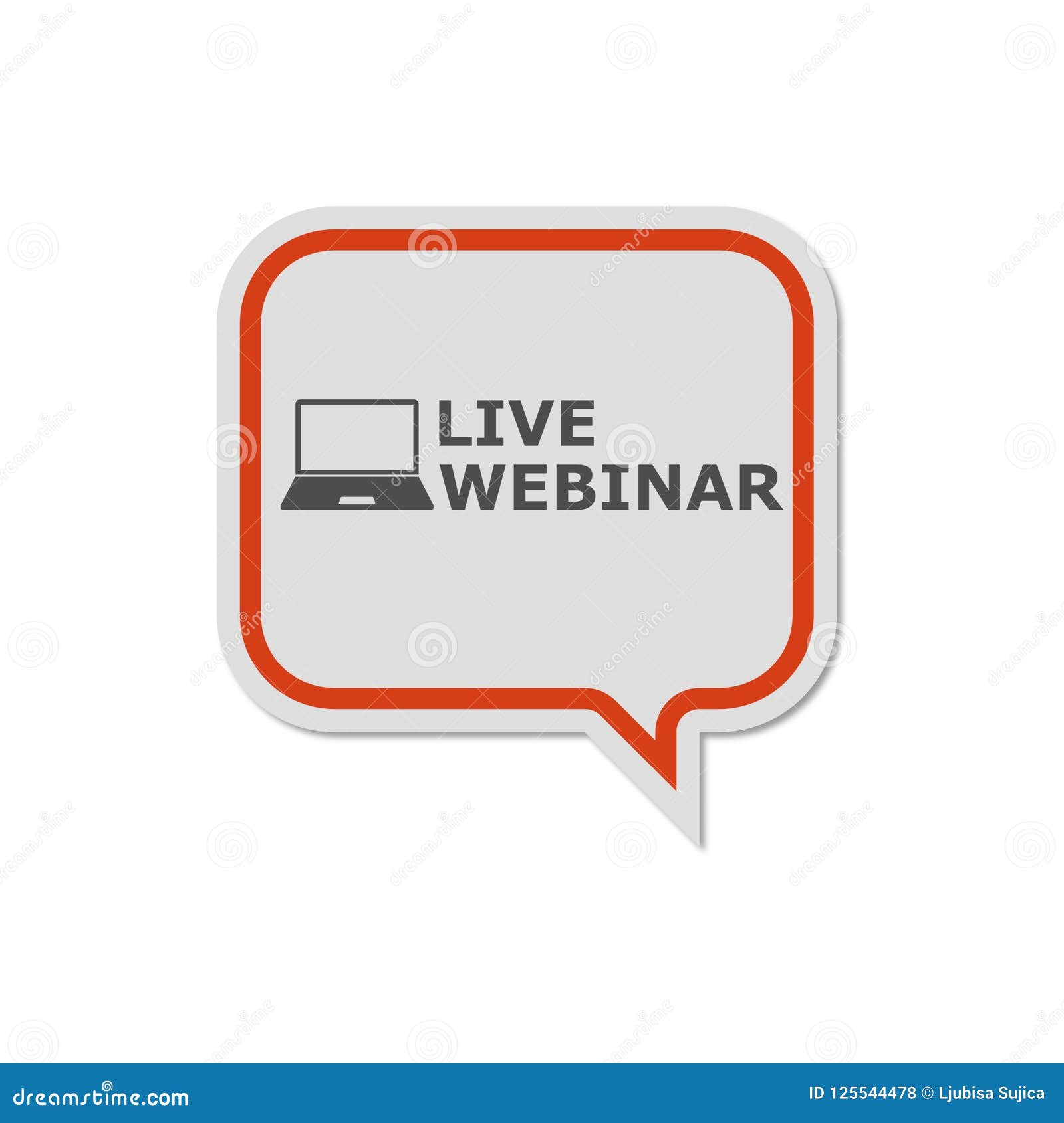 Live Webinar sign stock vector. Illustration of learn - 125544478