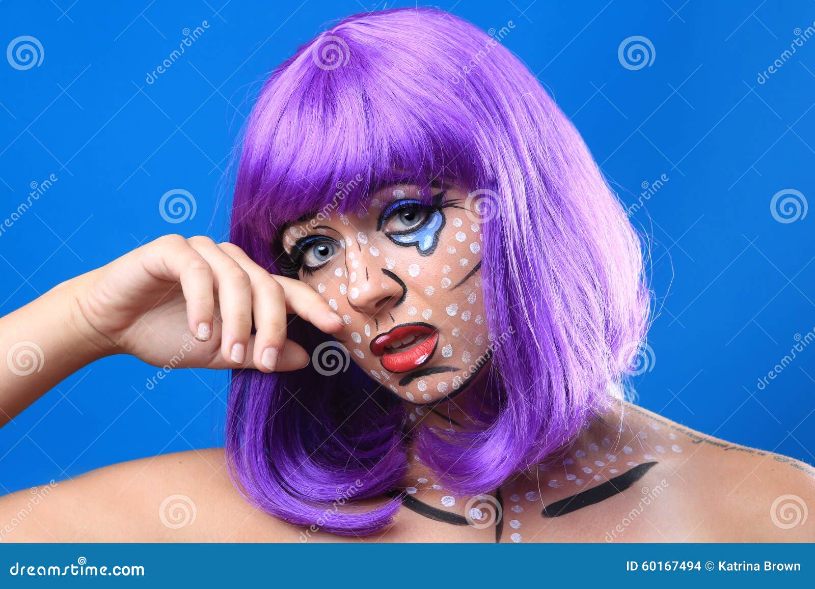 Live Women Turned Comic Strip Characters with Make Up Stock Photo ...