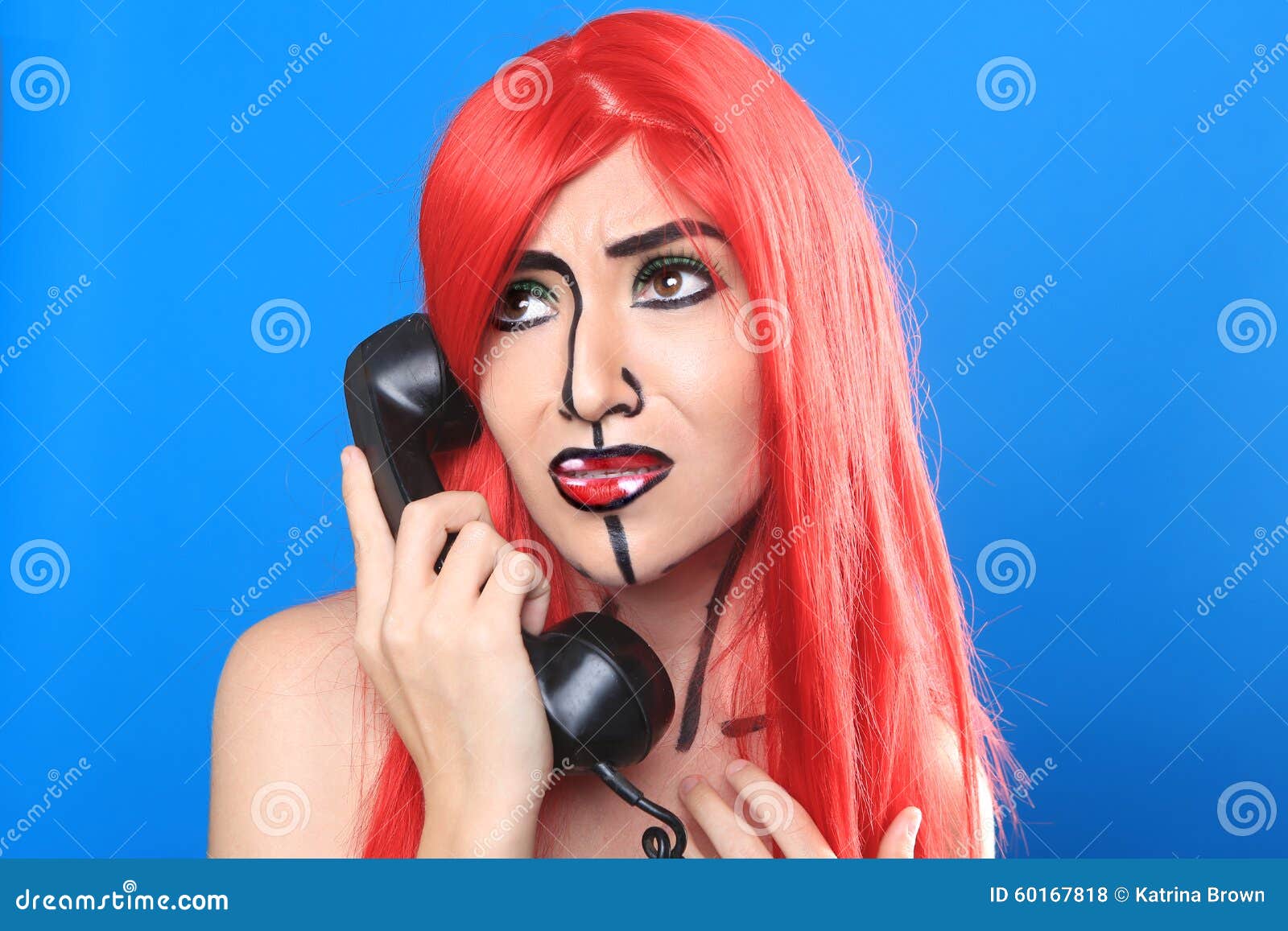 Live Women Turned Comic Strip Characters with Make Up Stock Photo ...