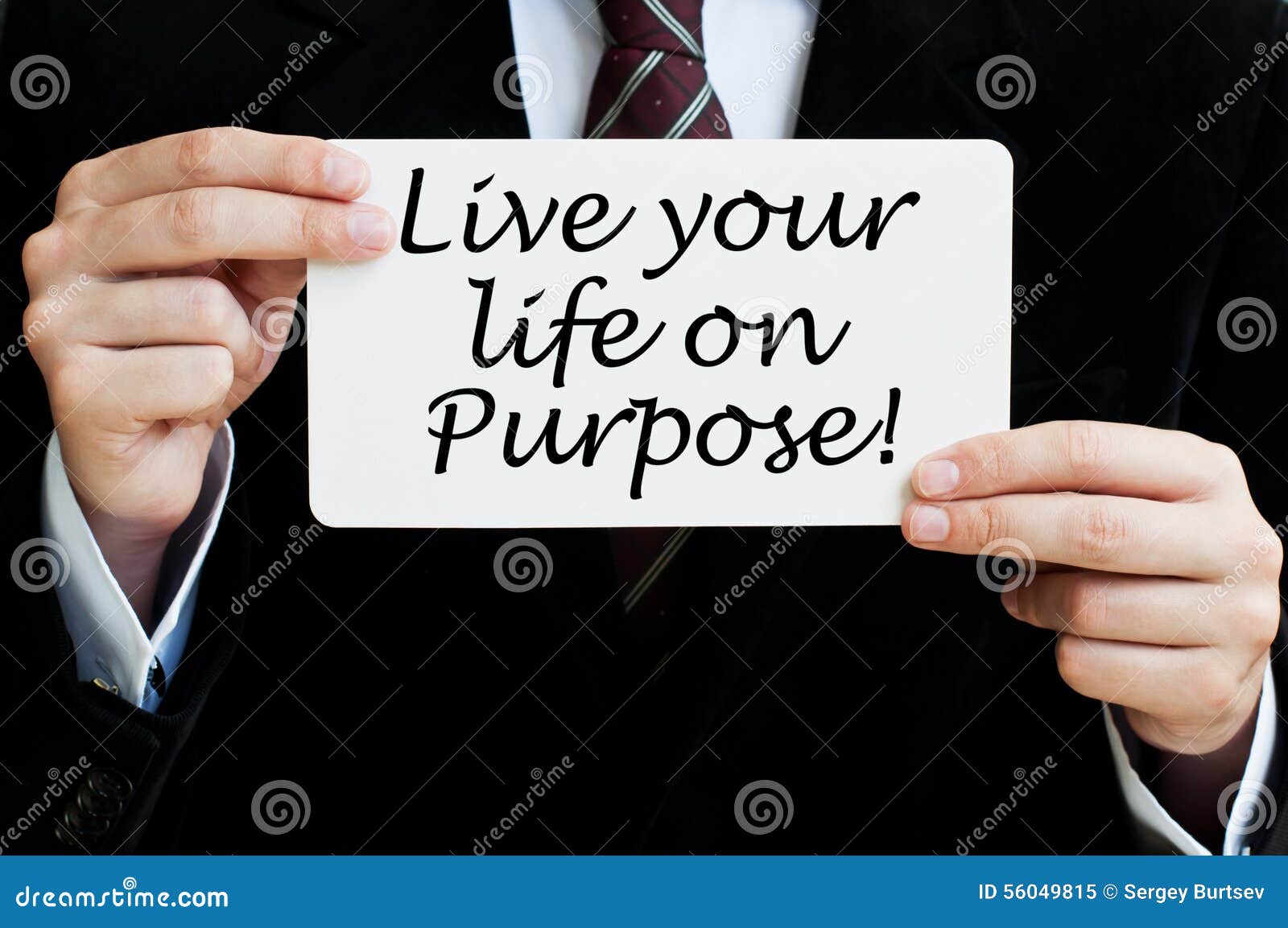 Live Your Life on Purpose stock image. Image of idea - 56049815