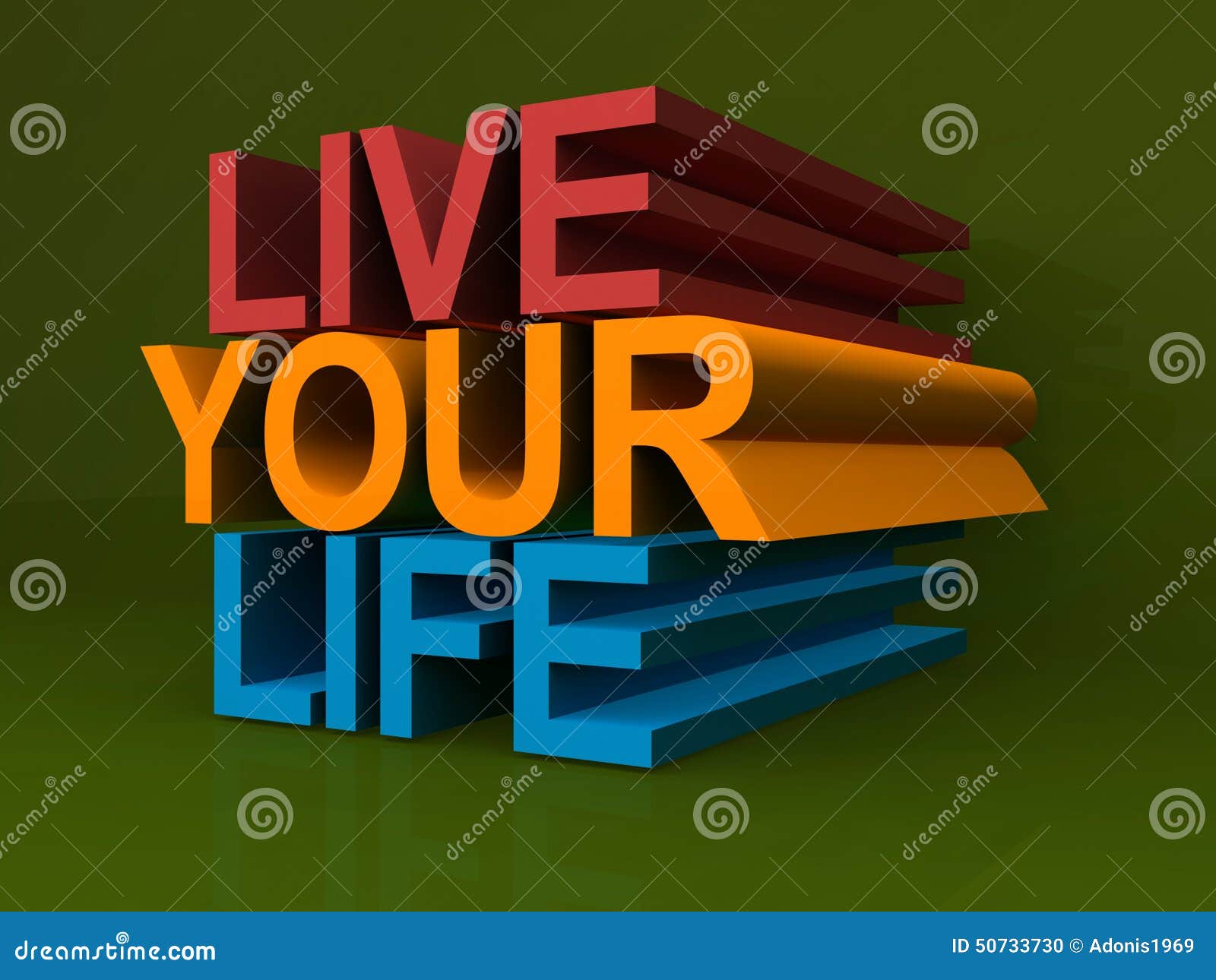 Live your life sign stock illustration. Illustration of stack - 50733730