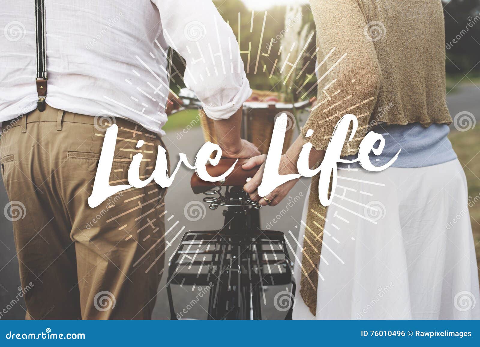 Live Your Life the Way Forward Motivation Aspirations Concept Stock ...