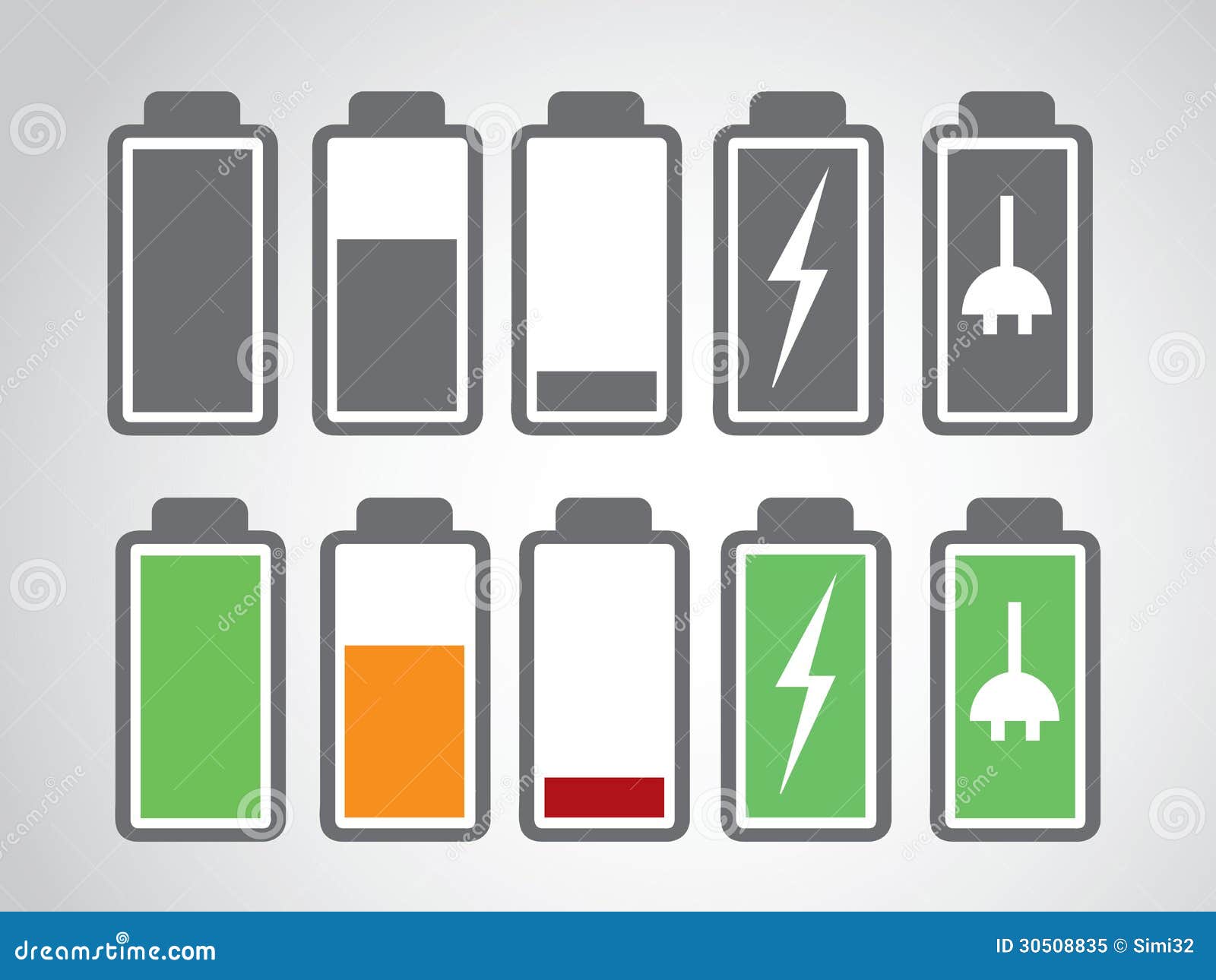 Livello Della Tassa Dell'icona Della Batteria Illustrazione Vettoriale ...