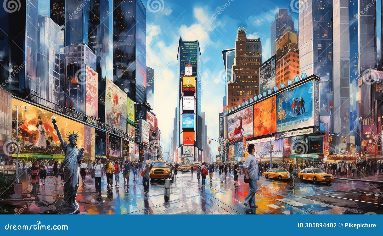 Lively Busy Backgrounds Royalty-Free Cartoon | CartoonDealer.com #305894402