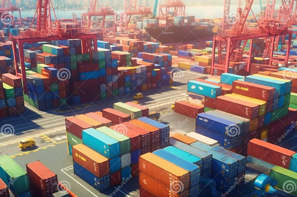 Lively Container Harbor, a Visual Representation of Global Import ...