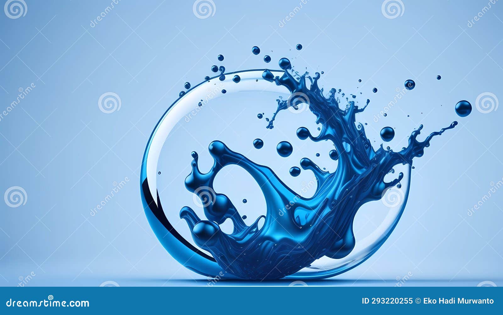 Lively 3D Bubble And Splash Delight For PowerPoint Royalty-Free Stock ...