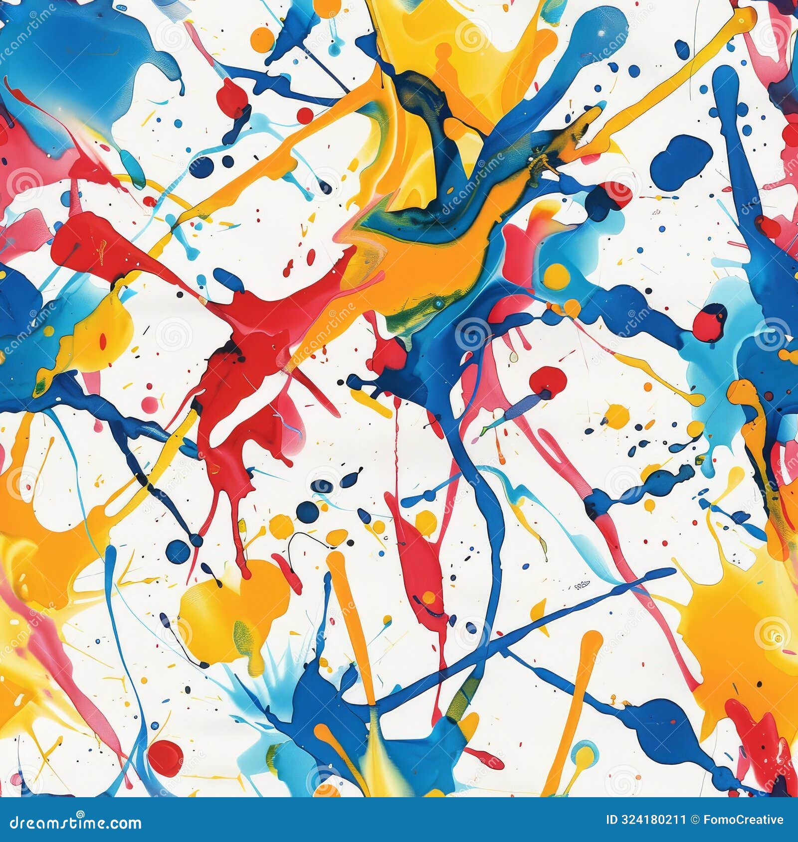 Lively Drips of Color Create an Abstract Visual Thrill Stock ...