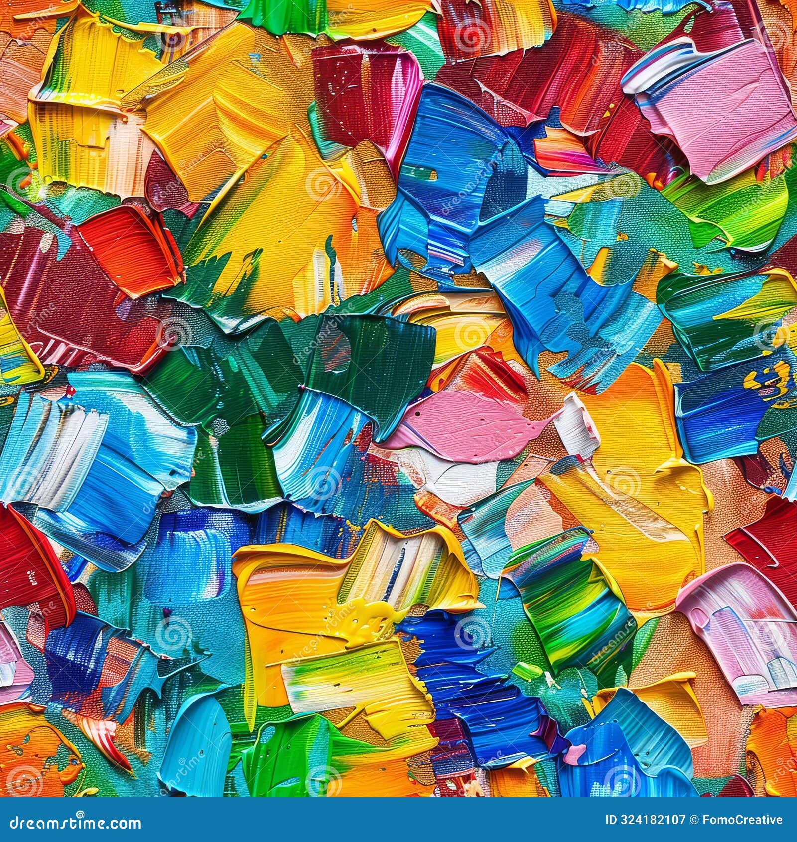 Lively Drips of Paint Create an Abstract Visual Thrill Ride Stock ...