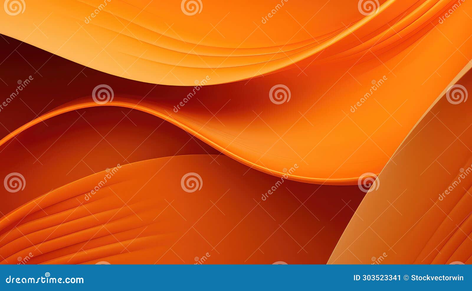 Lively Dynamic Orange Background Stock Illustration - Illustration of ...