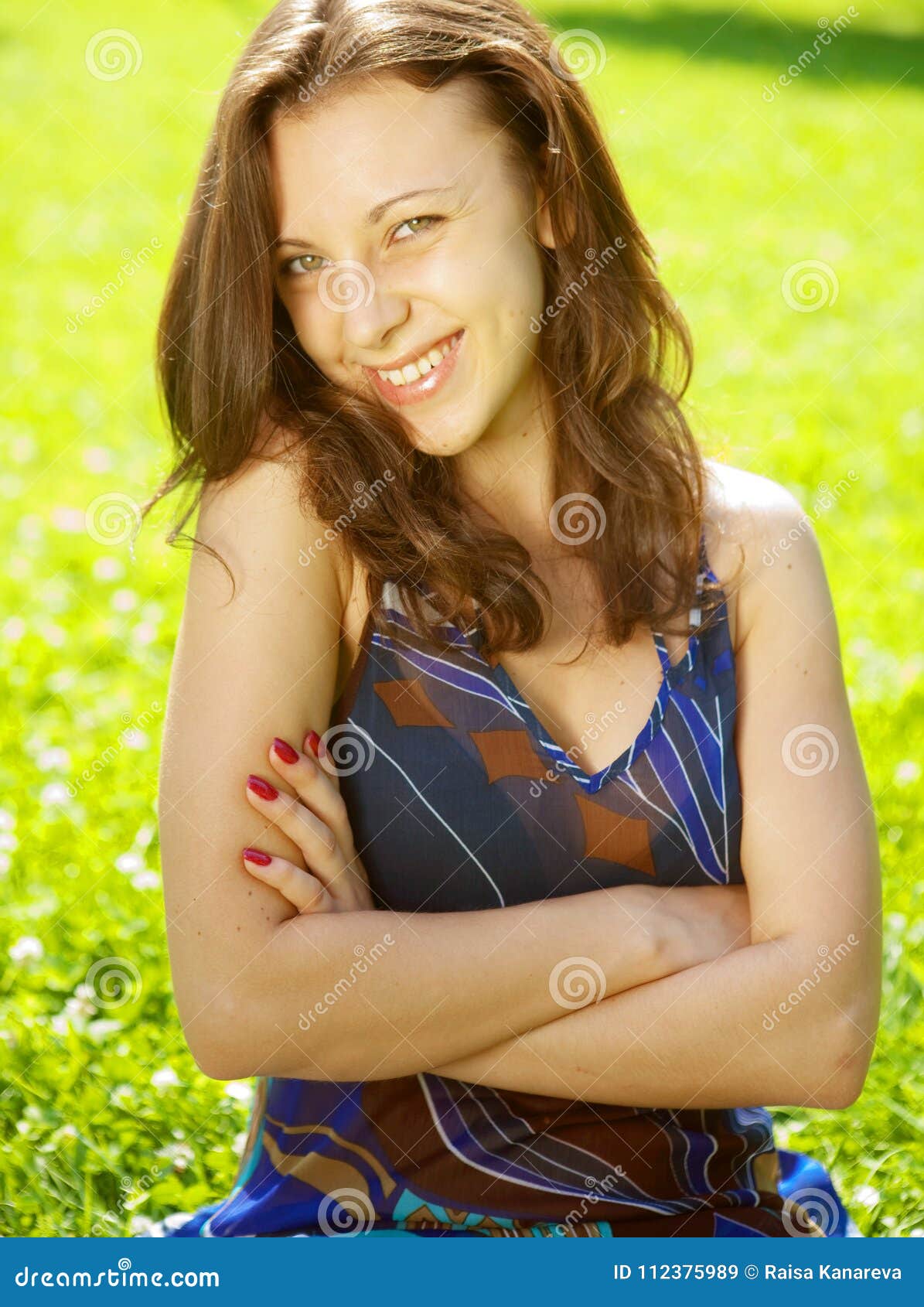 Beautiful Model in the Park Stock Image - Image of leisure, happy ...