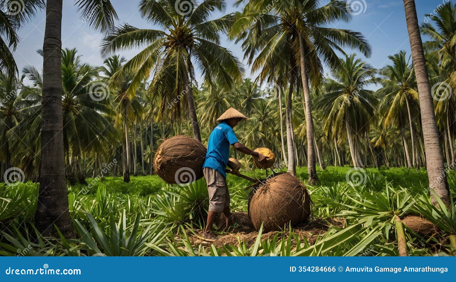 Coconut Harvesting in the Palmyra Palm Grove: a Tradition of Skilled ...