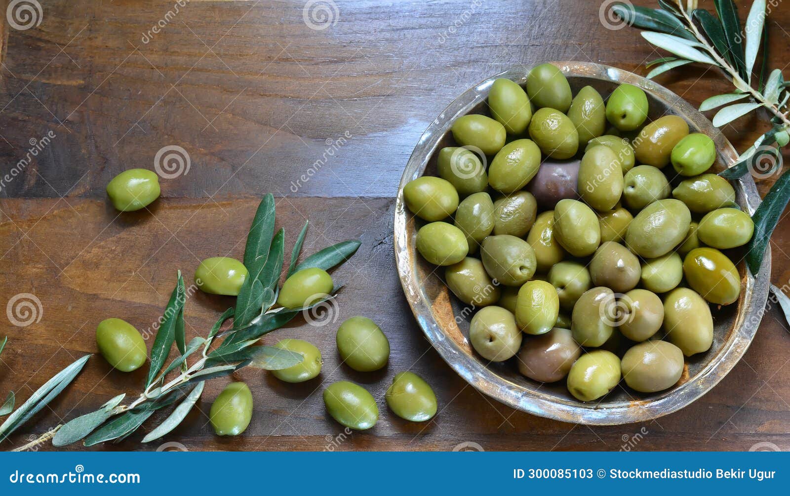 Lively Tableaus- Green Olives In A Stunning Olive Frame Royalty-Free ...