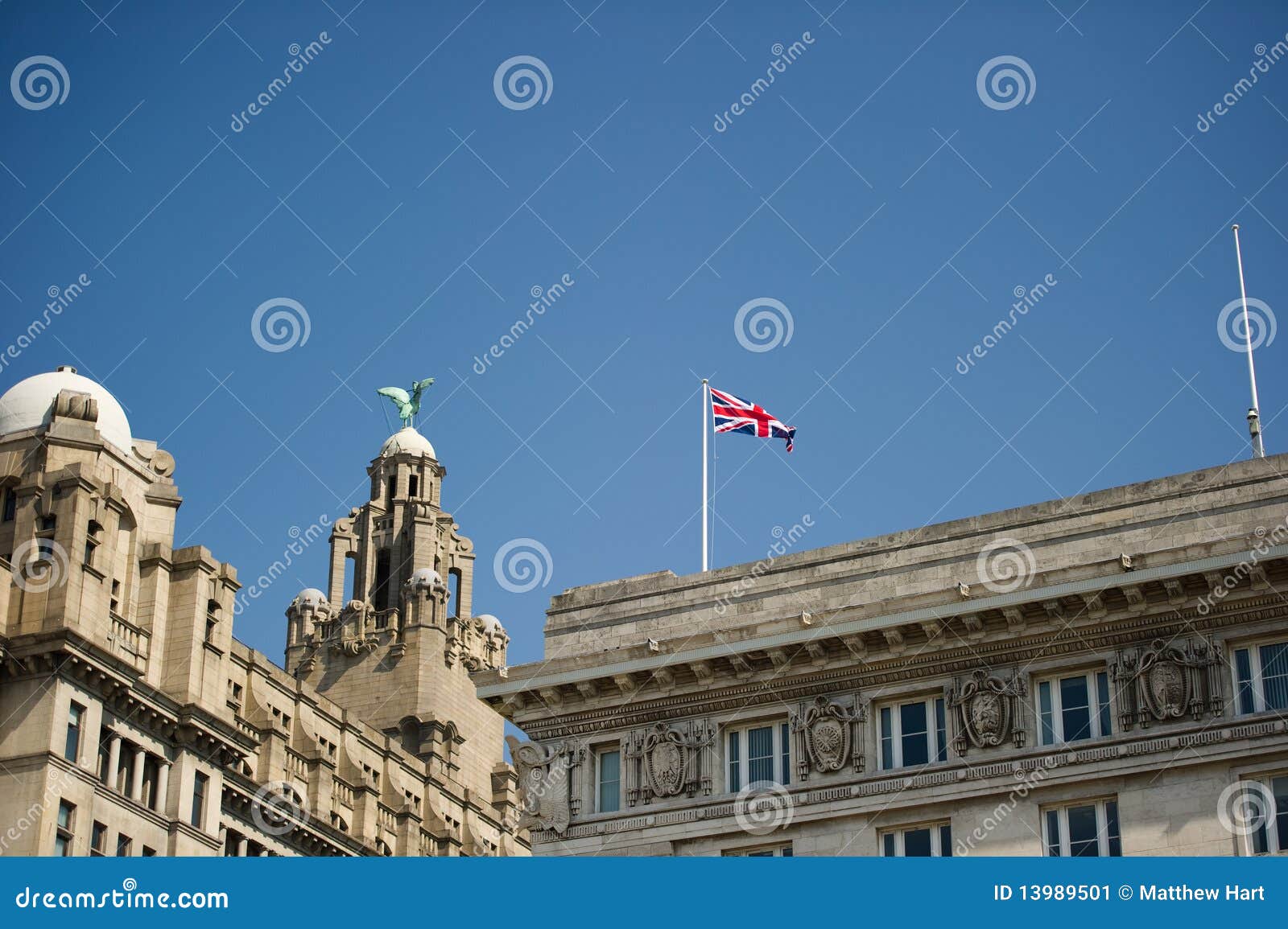 Liver Building stock image. Image of flag, building, bird - 13989501