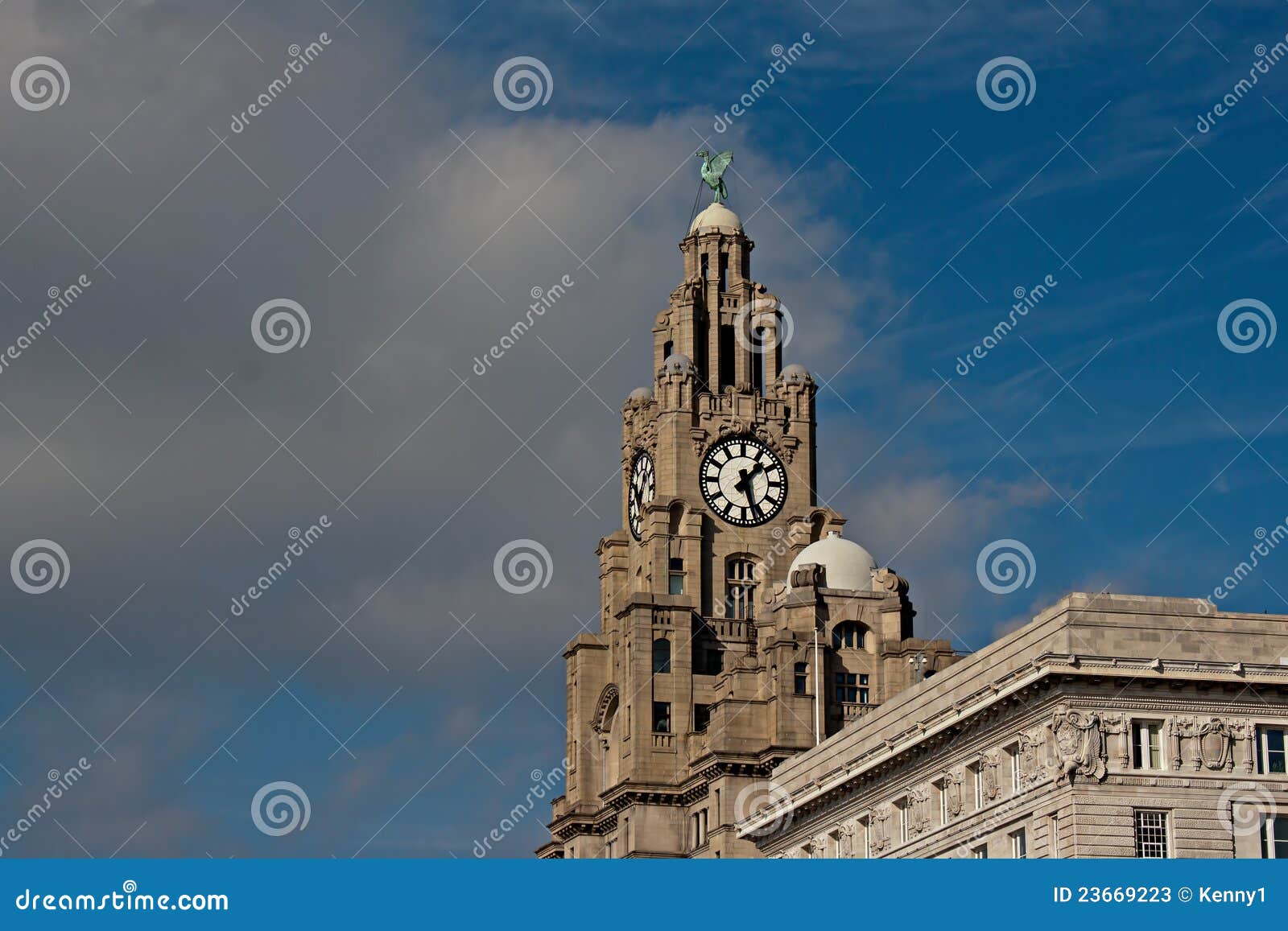 Liver Buildings side view stock image. Image of famous - 23669223