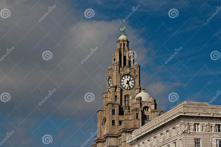 Liver Buildings side view stock image. Image of famous - 23669223