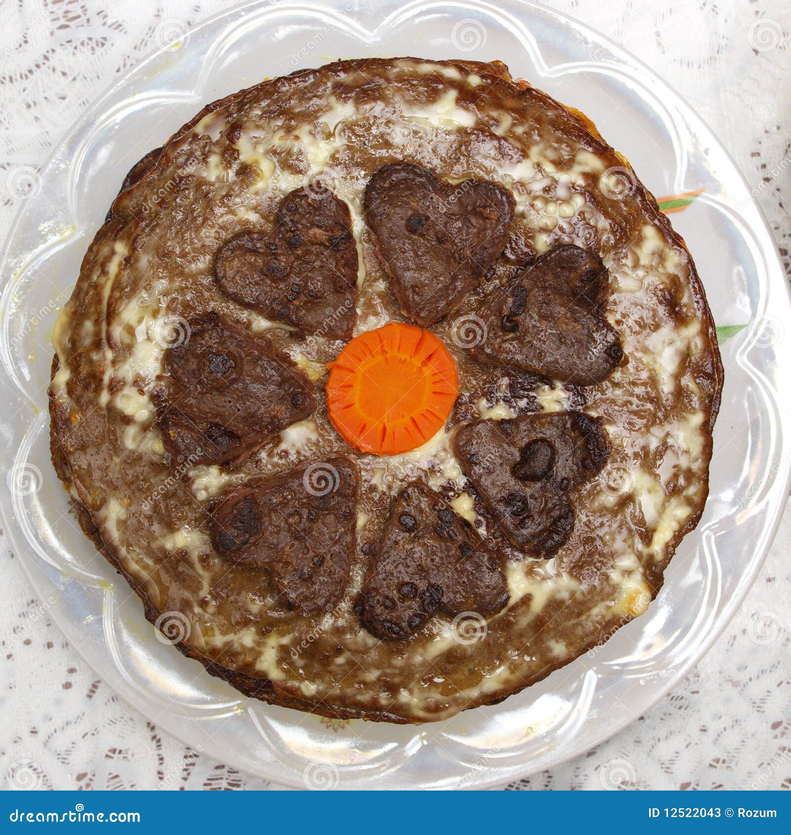 Liver cake stock image. Image of cake, love, form, brown - 12522043