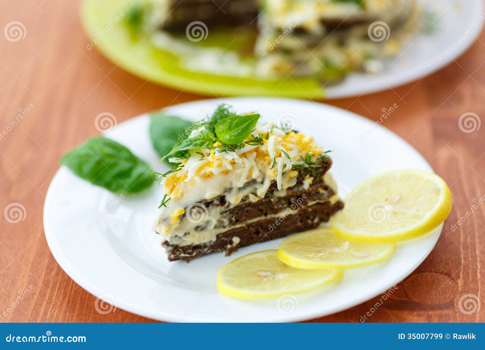Liver cake stock image. Image of christmas, holiday, buckwheat - 35007799