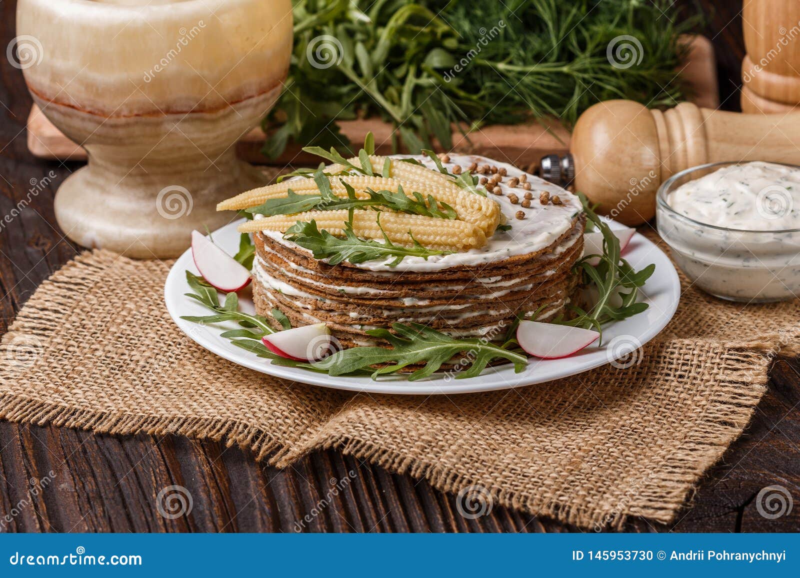 Liver Cake on a Rustic Wooden Background Stock Photo - Image of liver ...