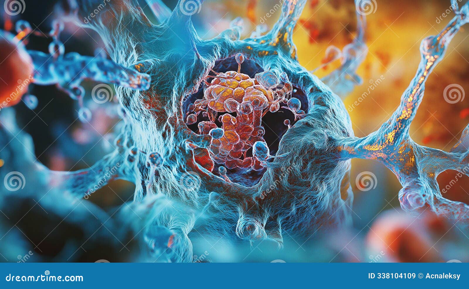 Liver Cell, Displaying Its Unique Structure Stock Image - Image of ...