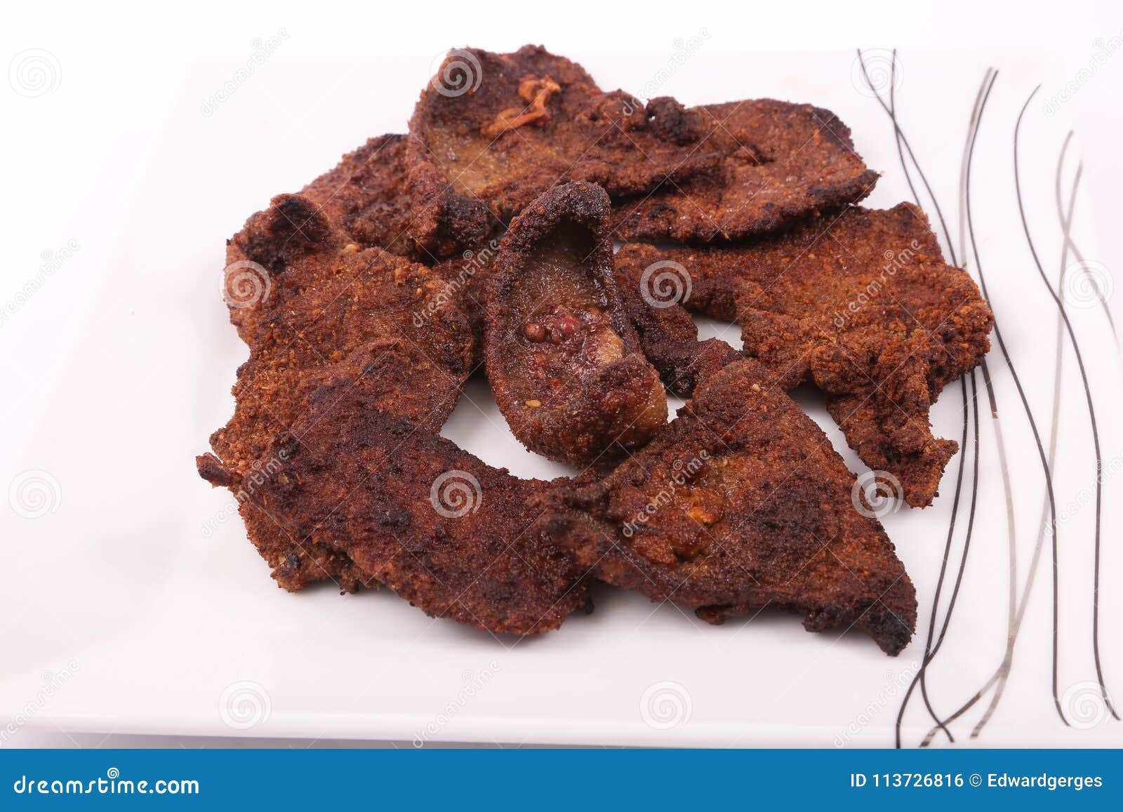 Liver Dish stock photo. Image of slice, cuisine, tasty - 113726816