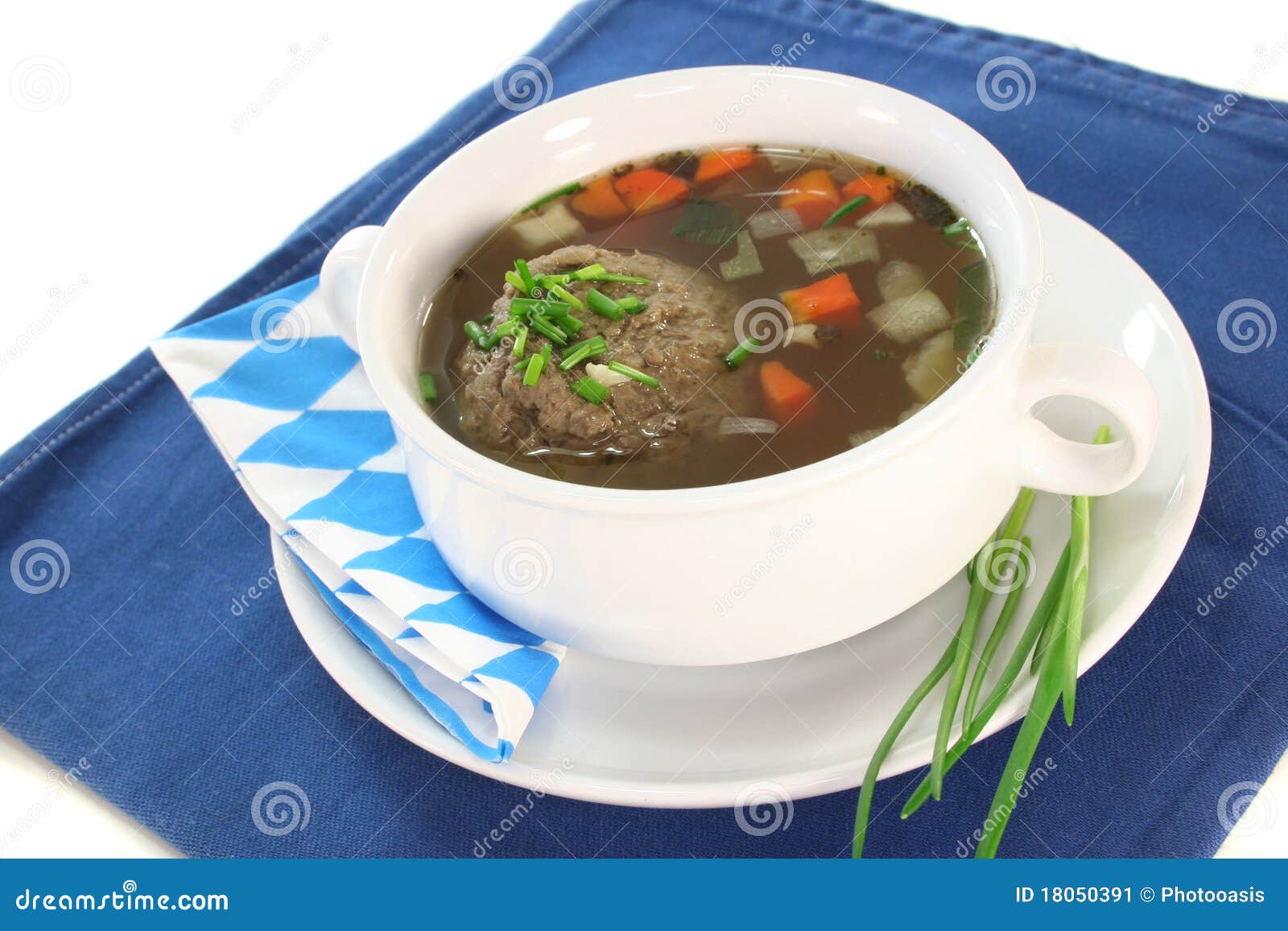 Liver dumpling soup stock image. Image of beef, isolated - 18050391