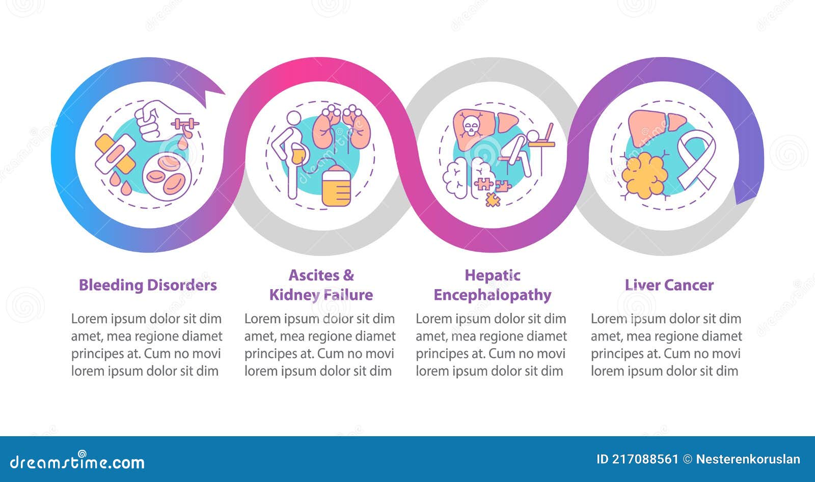 Ascites And Kidney Failure Concept Icon Vector Illustration ...