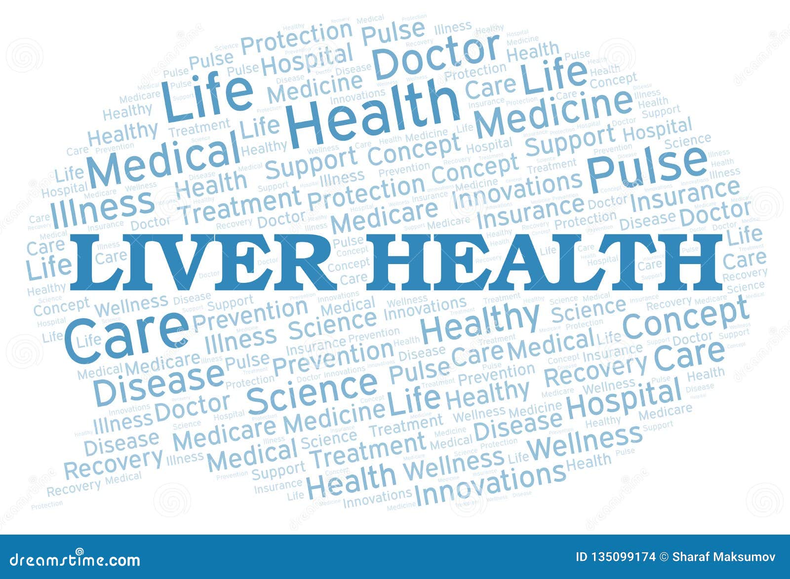 Liver Health word cloud stock illustration. Illustration of font ...
