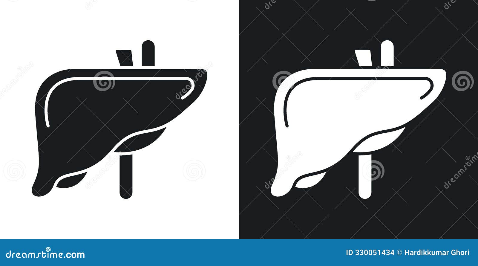 Liver Icon Vector Set on White Background Stock Illustration ...
