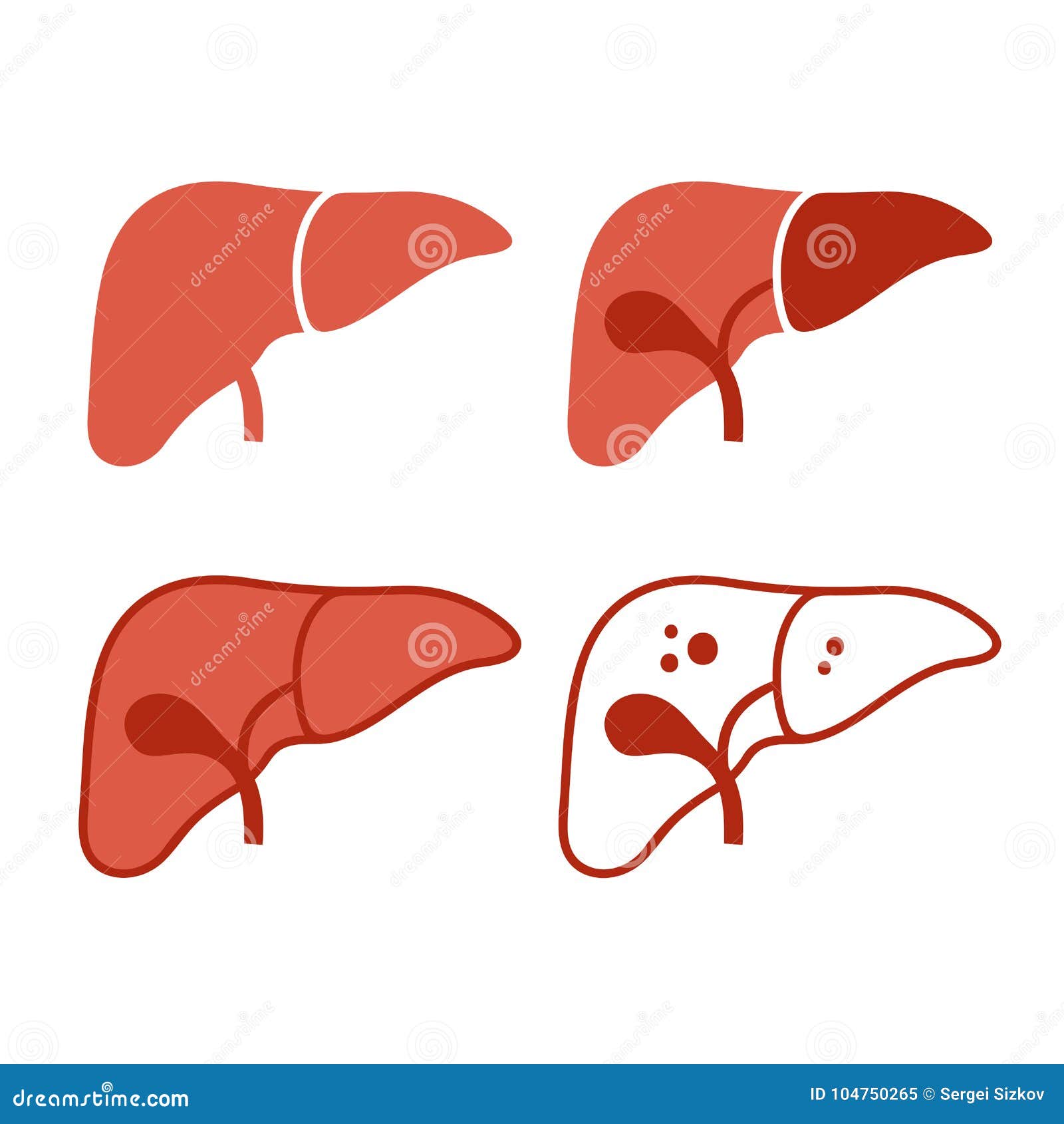 Liver Icon. Human Internal Organ Symbol. Sign Hepatic Vector ...